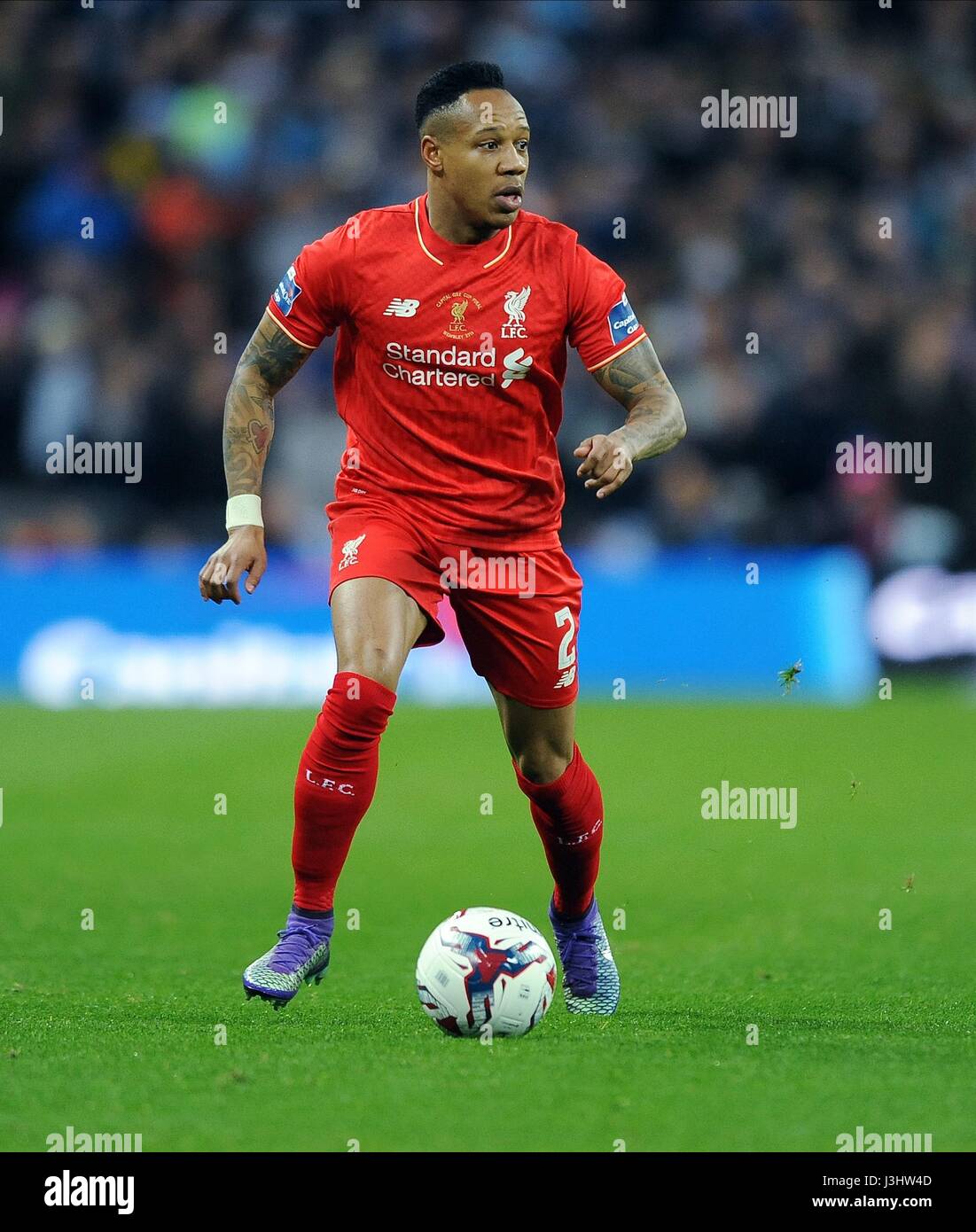 NATHANIEL CLYNE OF LIVERPOOL LIVERPOOL V MANCHESTER CITY WEMBLEY ...