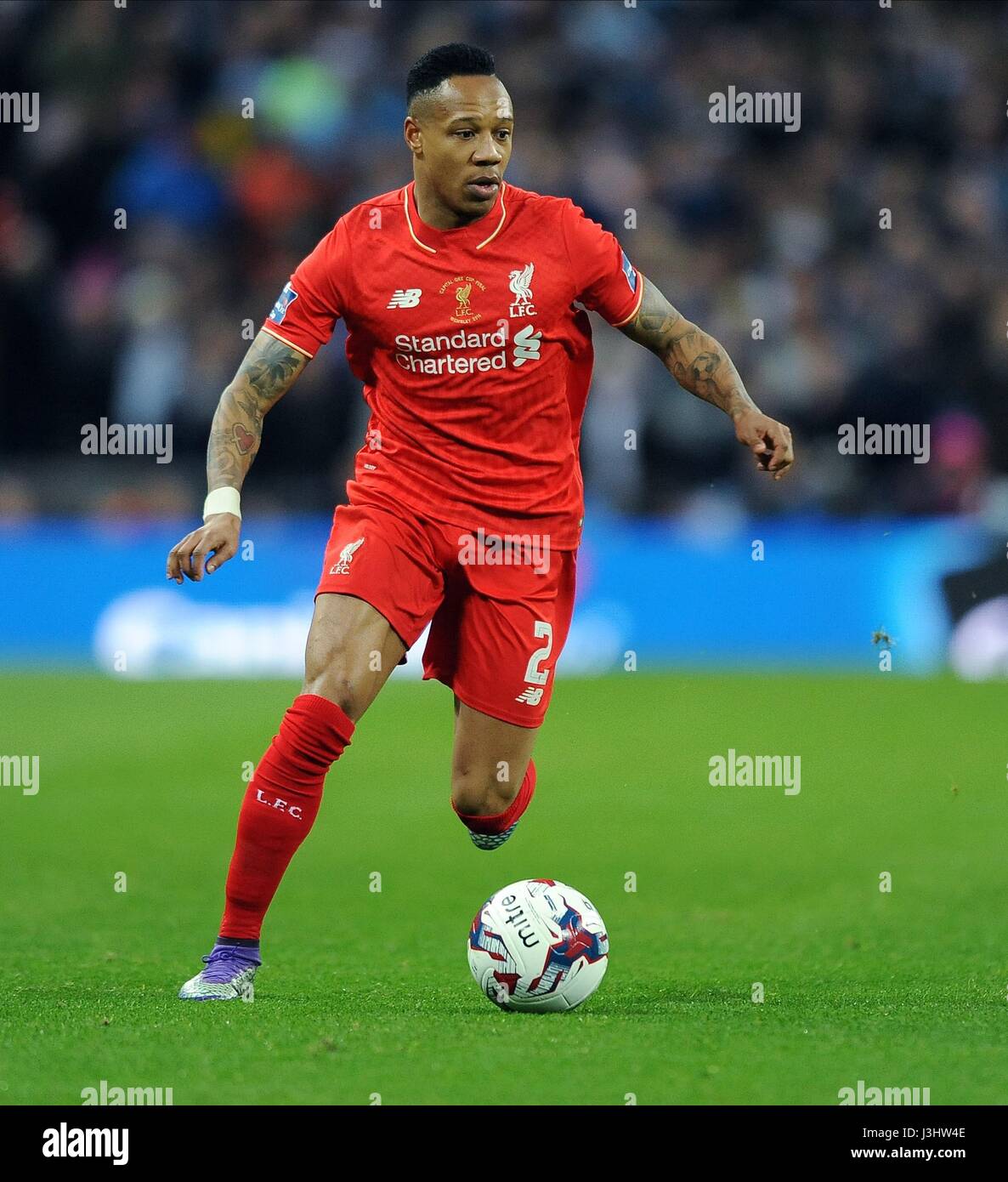 NATHANIEL CLYNE OF LIVERPOOL LIVERPOOL V MANCHESTER CITY WEMBLEY ...