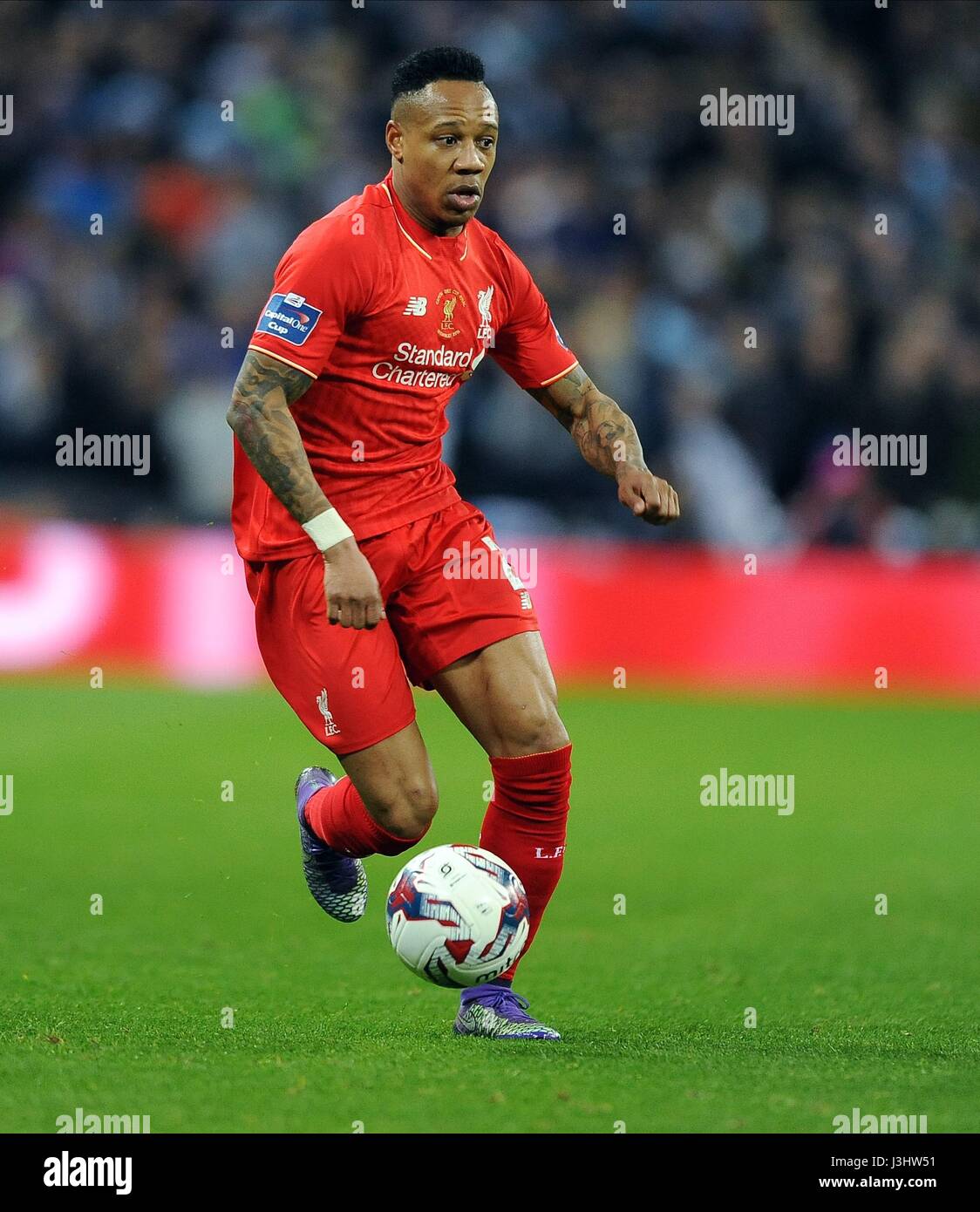 NATHANIEL CLYNE OF LIVERPOOL LIVERPOOL V MANCHESTER CITY WEMBLEY ...