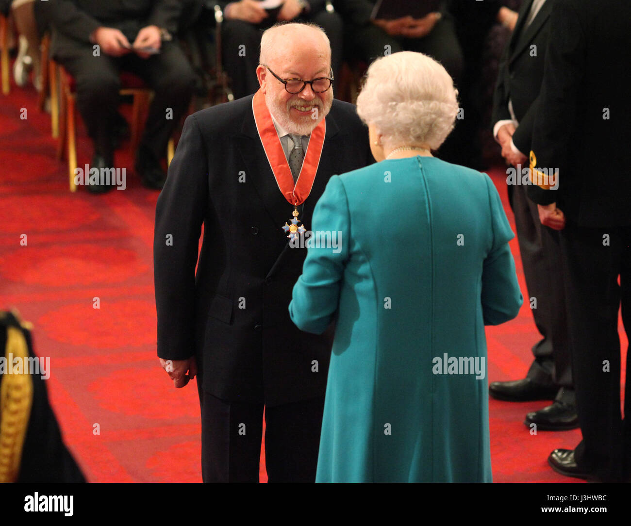 Mr. Peter Brookes from London is made a CBE (Commander of the Order of ...