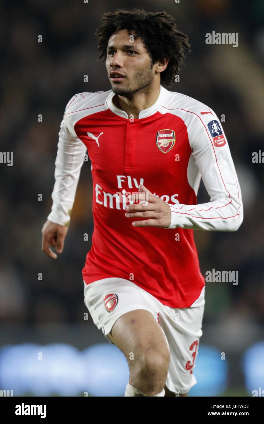 MOHAMED ELNENY ARSENAL FC ARSENAL FC KC STADIUM HULL ENGLAND 08 March ...