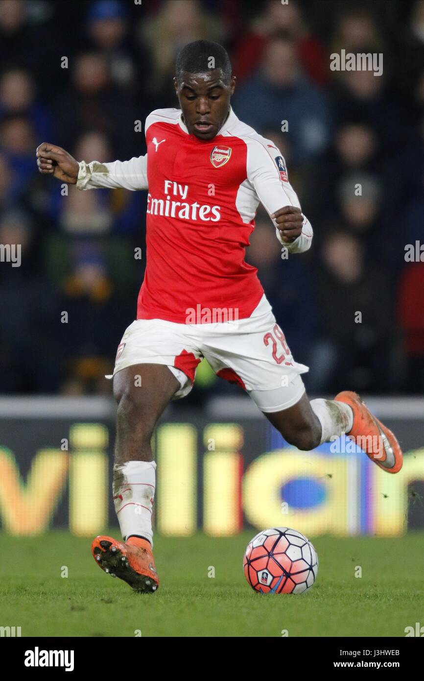 JOEL CAMPBELL ARSENAL FC ARSENAL FC KC STADIUM HULL ENGLAND 08 March ...