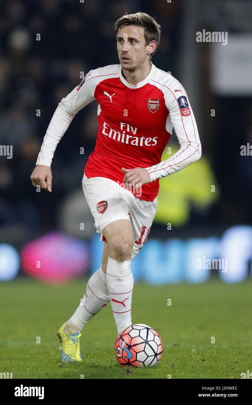 NACHO MONREAL ARSENAL FC ARSENAL FC KC STADIUM HULL ENGLAND 08 March ...