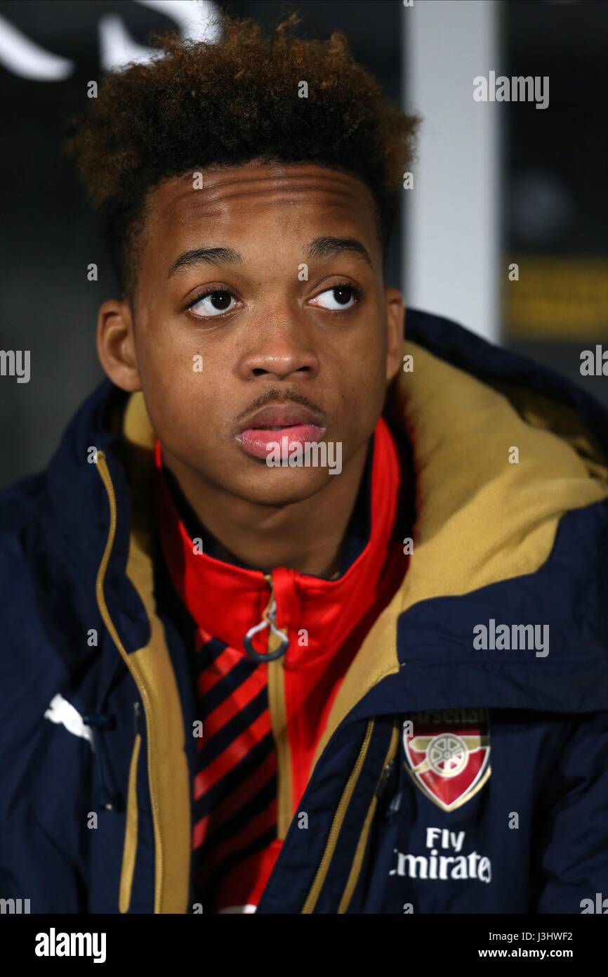 CHRIS WILLOCK ARSENAL FC ARSENAL FC KC STADIUM HULL ENGLAND 08 March ...