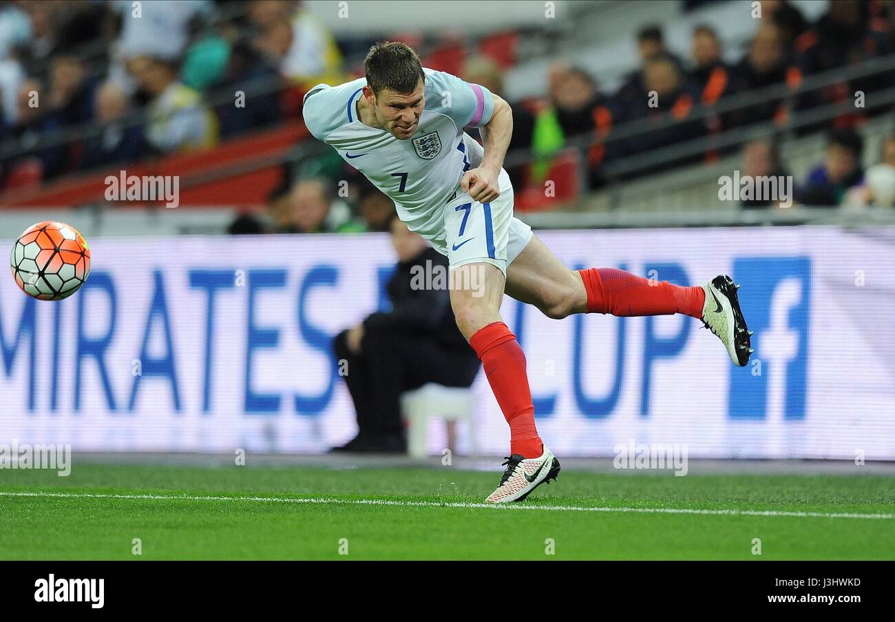 JAMES MILNER OF ENGLAND ENGLAND V HOLLAND WEMBLEY STADIUM LONDON ...