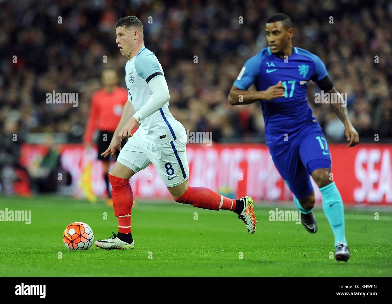 ROSS BARKLEY OF ENGLAND IS CHA ENGLAND V HOLLAND WEMBLEY STADIUM LONDON ...
