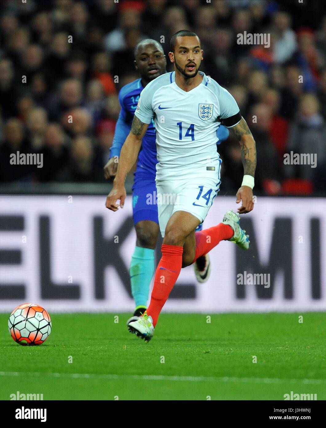 THEO WALCOTT OF ENGLAND ENGLAND V HOLLAND WEMBLEY STADIUM LONDON ...