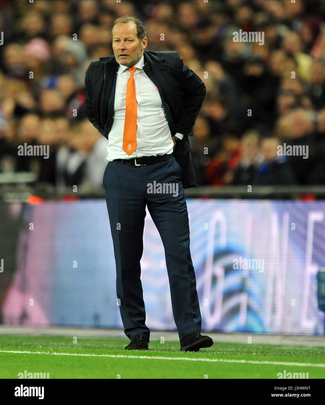 HOLLAND MANAGER DANNY BLIND ENGLAND V HOLLAND WEMBLEY STADIUM LONDON ...