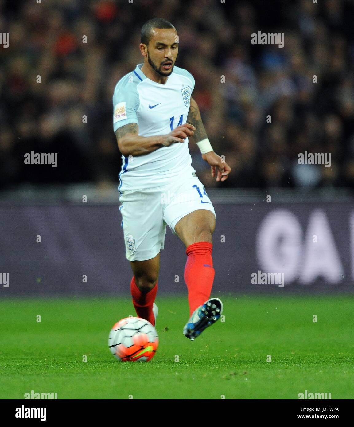 THEO WALCOTT OF ENGLAND ENGLAND V HOLLAND WEMBLEY STADIUM LONDON ...
