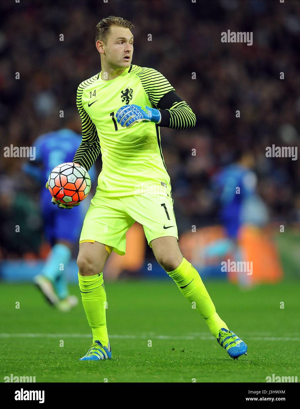 HOLLAND GOALKEEPER JEROEN ZOET ENGLAND V HOLLAND WEMBLEY STADIUM LONDON ...