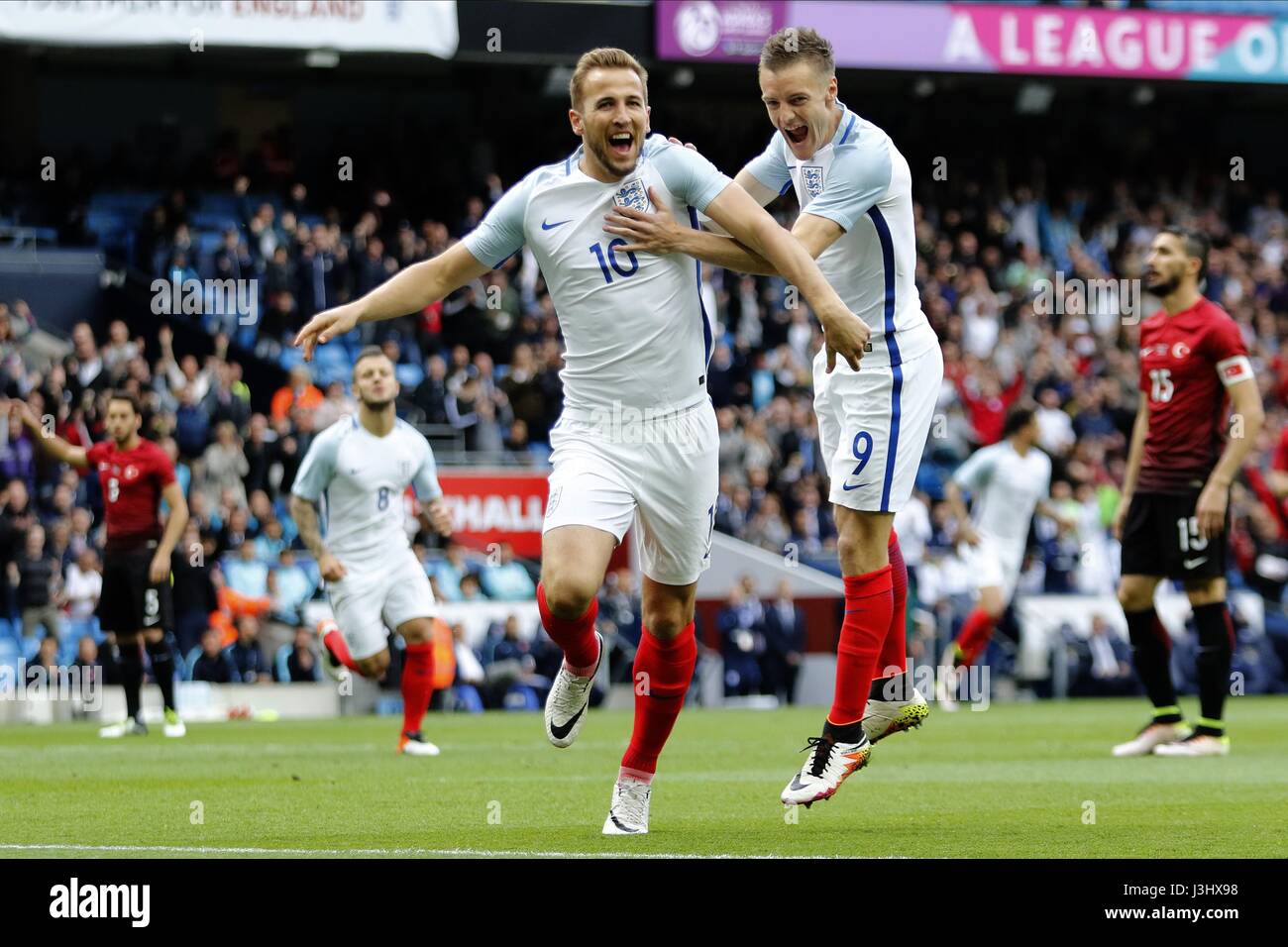 HARRY KANE & JAMIE VARDY CELEB ENGLAND V TURKEY ETIHAD STADIUM ...