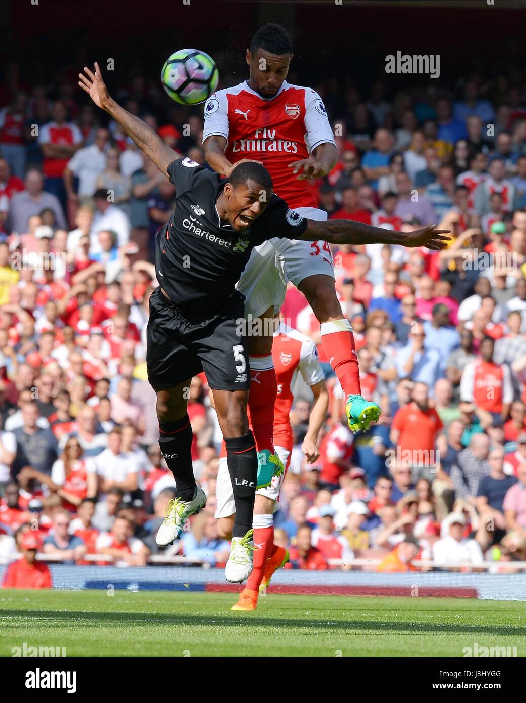 GEORGINIO WIJNALDUM OF LIVERPO ARSENAL V LIVERPOOL EMIRATES STADIUM ...