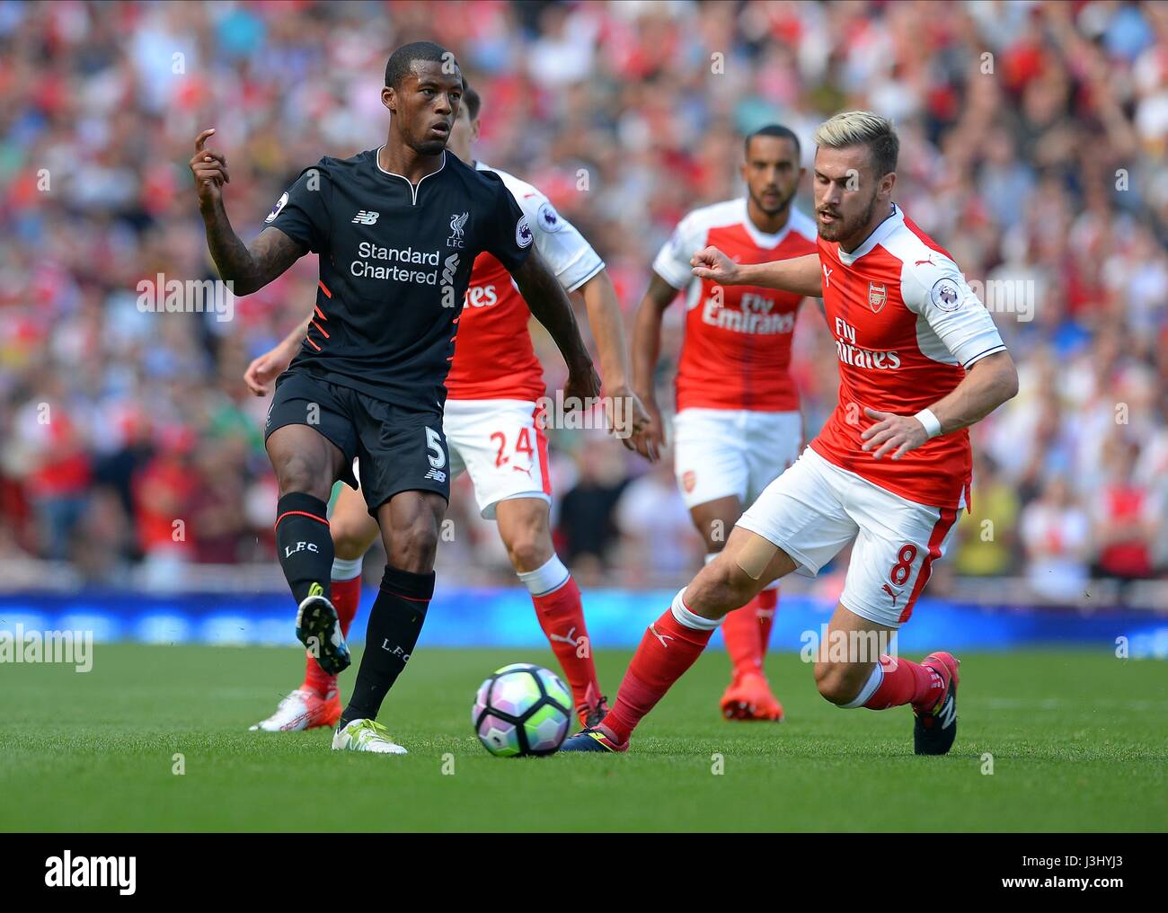 GEORGINIO WIJNALDUM OF LIVERPO ARSENAL V LIVERPOOL EMIRATES STADIUM ...