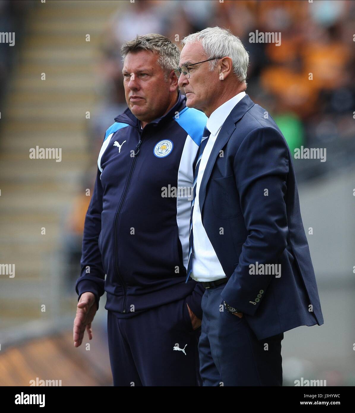 CRAIG SHAKESPEARE C RANIERI LEICESTER CITY FC LEICESTER CITY FC MANAGER ...