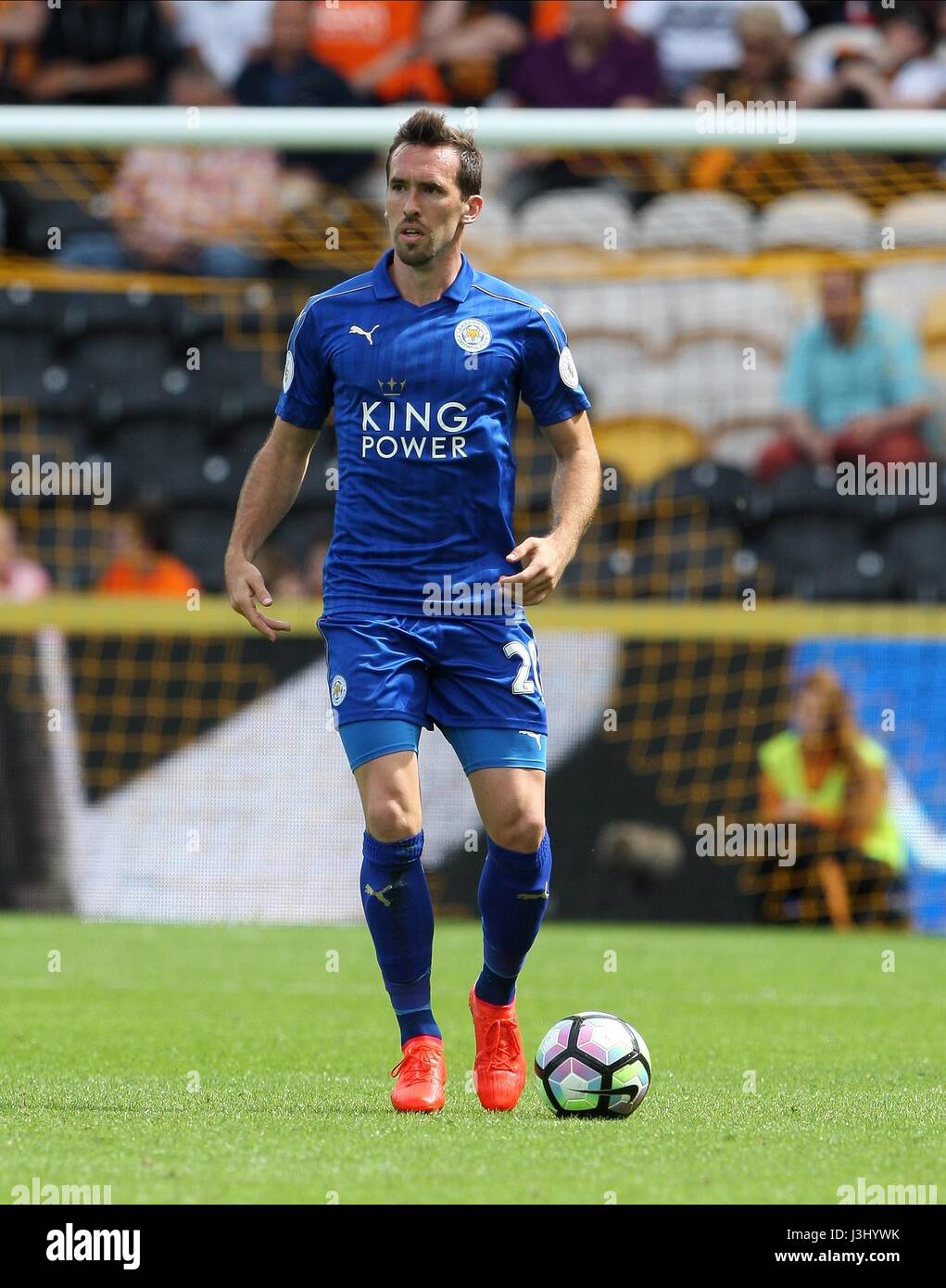 CHRISTIAN FUCHS LEICESTER CITY FC LEICESTER CITY FC KC STADIUM HULL ...