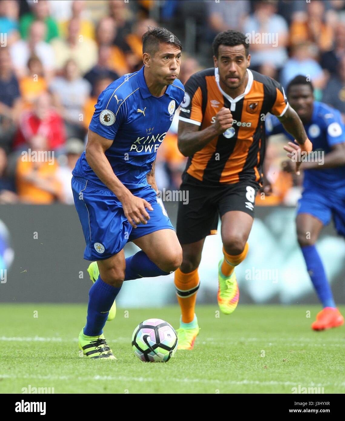 LEONARDO ULLOA TOM HUDDLESTONE HULL CITY V HULL CITY V LEICESTER CITY ...