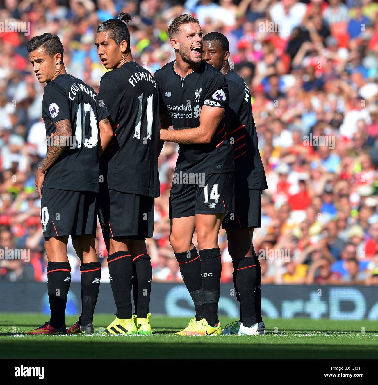 JORDAN HENDERSON OF LIVERPOOL ARSENAL V LIVERPOOL EMIRATES STADIUM ...