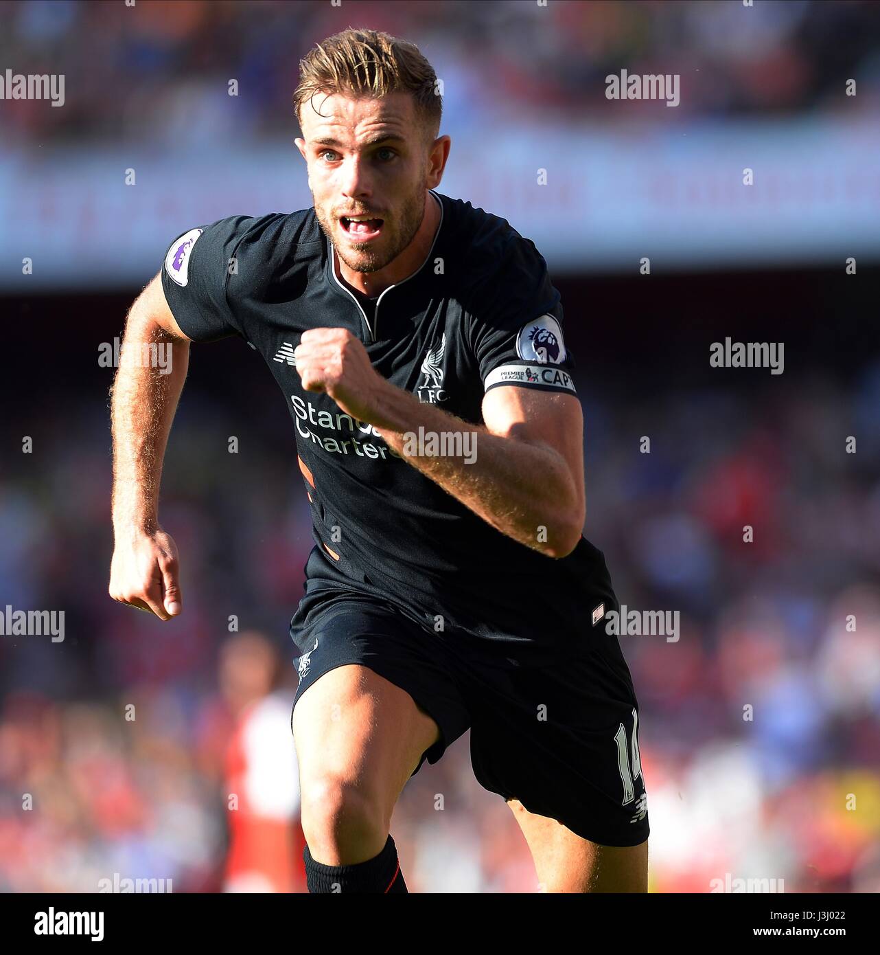 JORDAN HENDERSON OF LIVERPOOL ARSENAL V LIVERPOOL EMIRATES STADIUM ...