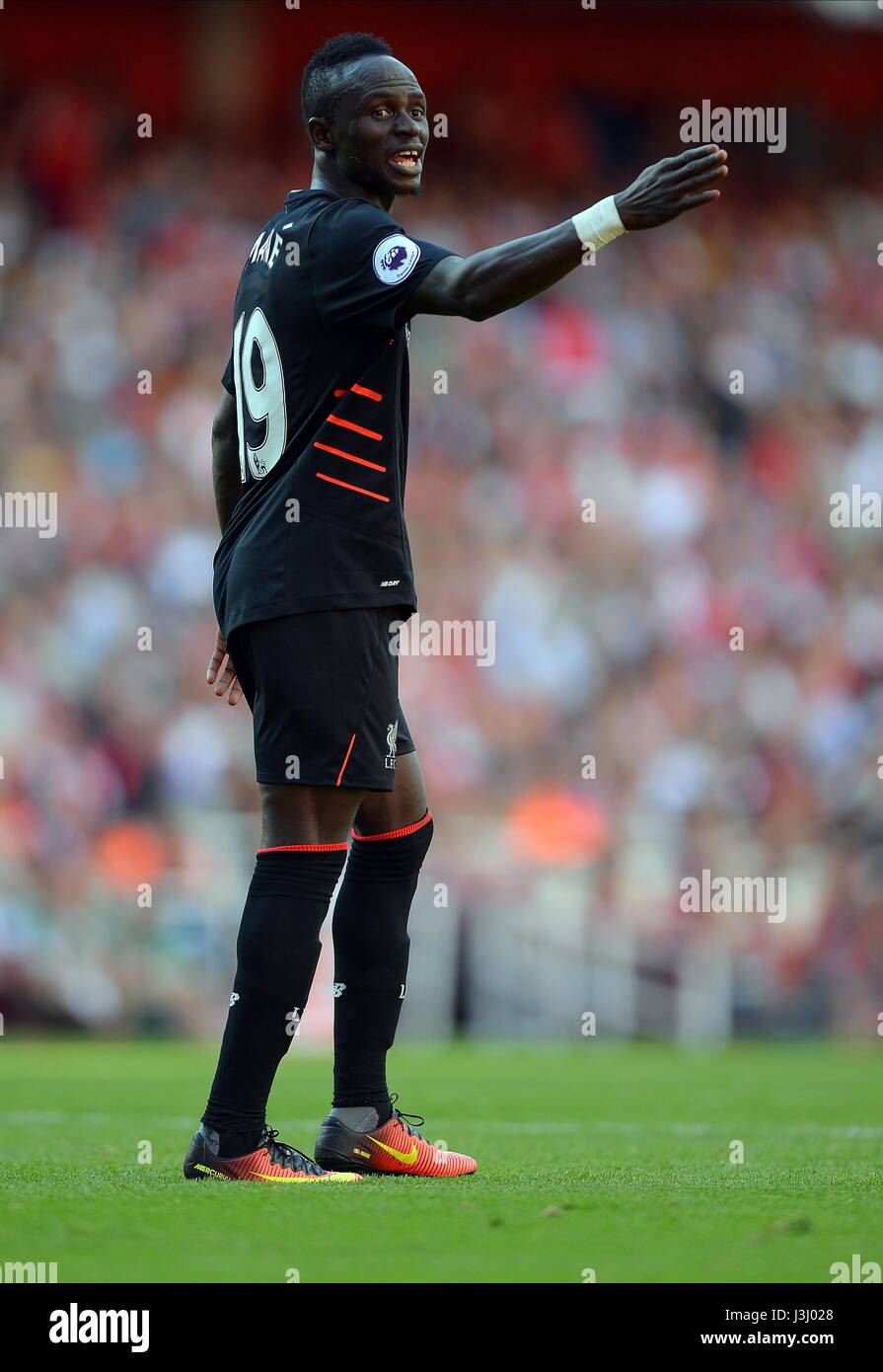 SADIO MANE OF LIVERPOOL ARSENAL V LIVERPOOL EMIRATES STADIUM LONDON ...