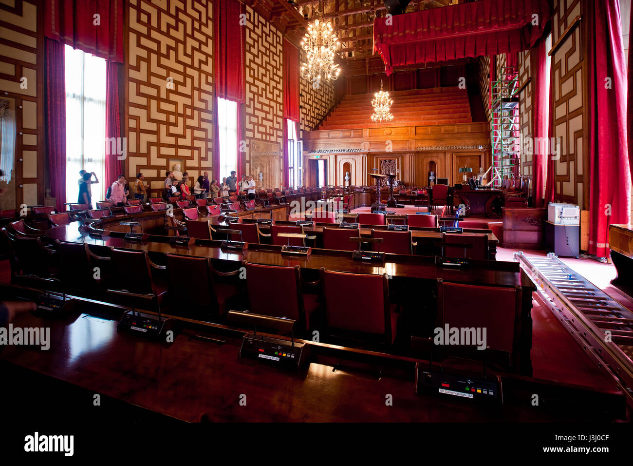 Interior of Stockholm City Hall. City Hall is the building of the ...