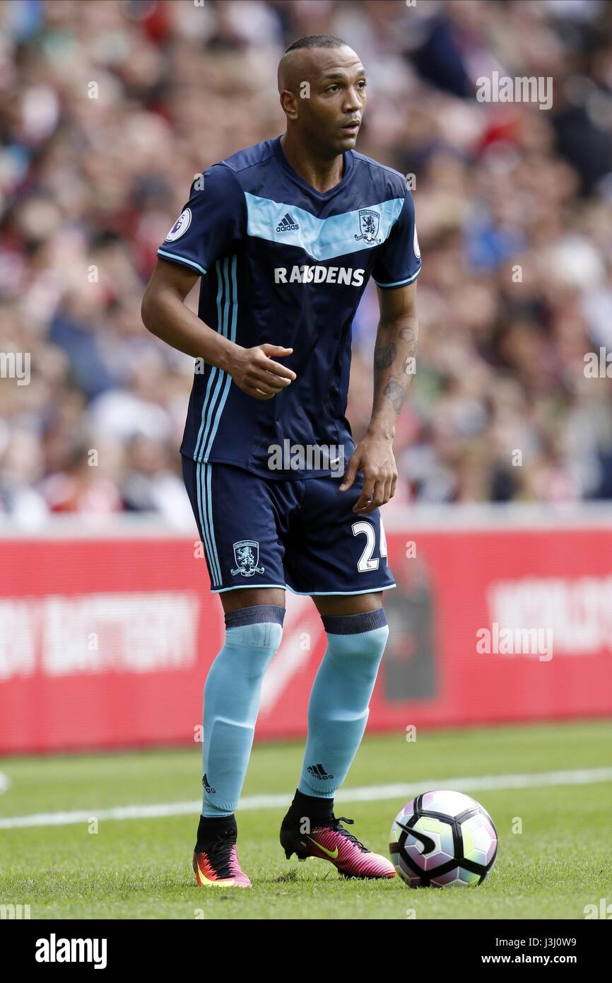 EMILIO NSUE MIDDLESBROUGH FC MIDDLESBROUGH FC STADIUM OF LIGHT ...