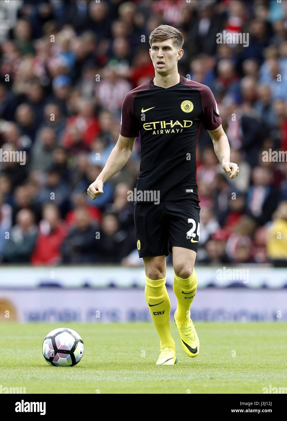 JOHN STONES MANCHESTER CITY FC MANCHESTER CITY FC BET 365 STADIUM STOKE ...