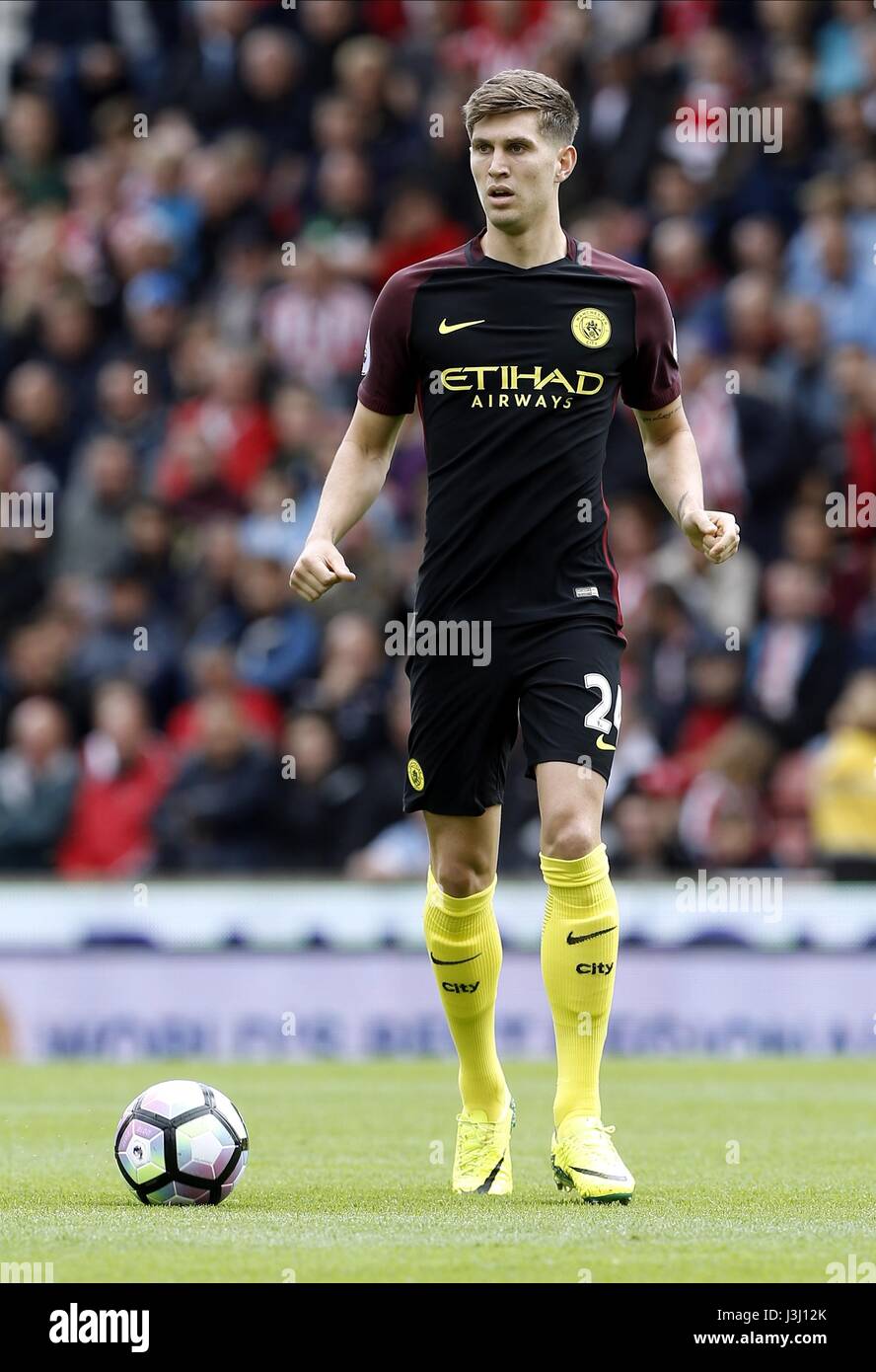 JOHN STONES MANCHESTER CITY FC MANCHESTER CITY FC BET 365 STADIUM STOKE ...