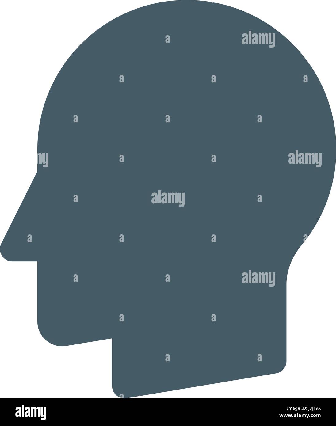 Side view of head Stock Vector Images - Alamy