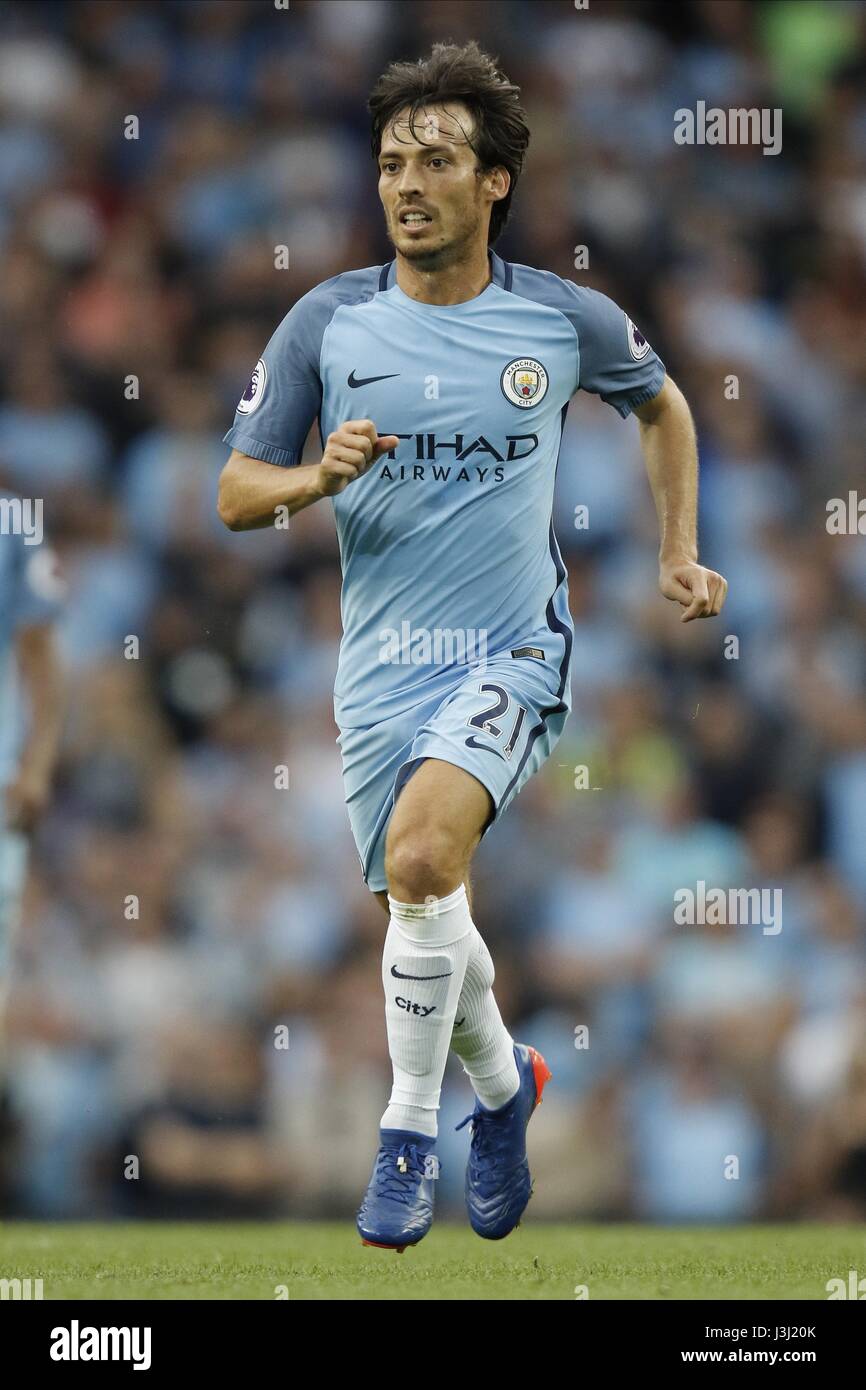 DAVID SILVA MANCHESTER CITY FC MANCHESTER CITY FC ETIHAD STADIUM ...