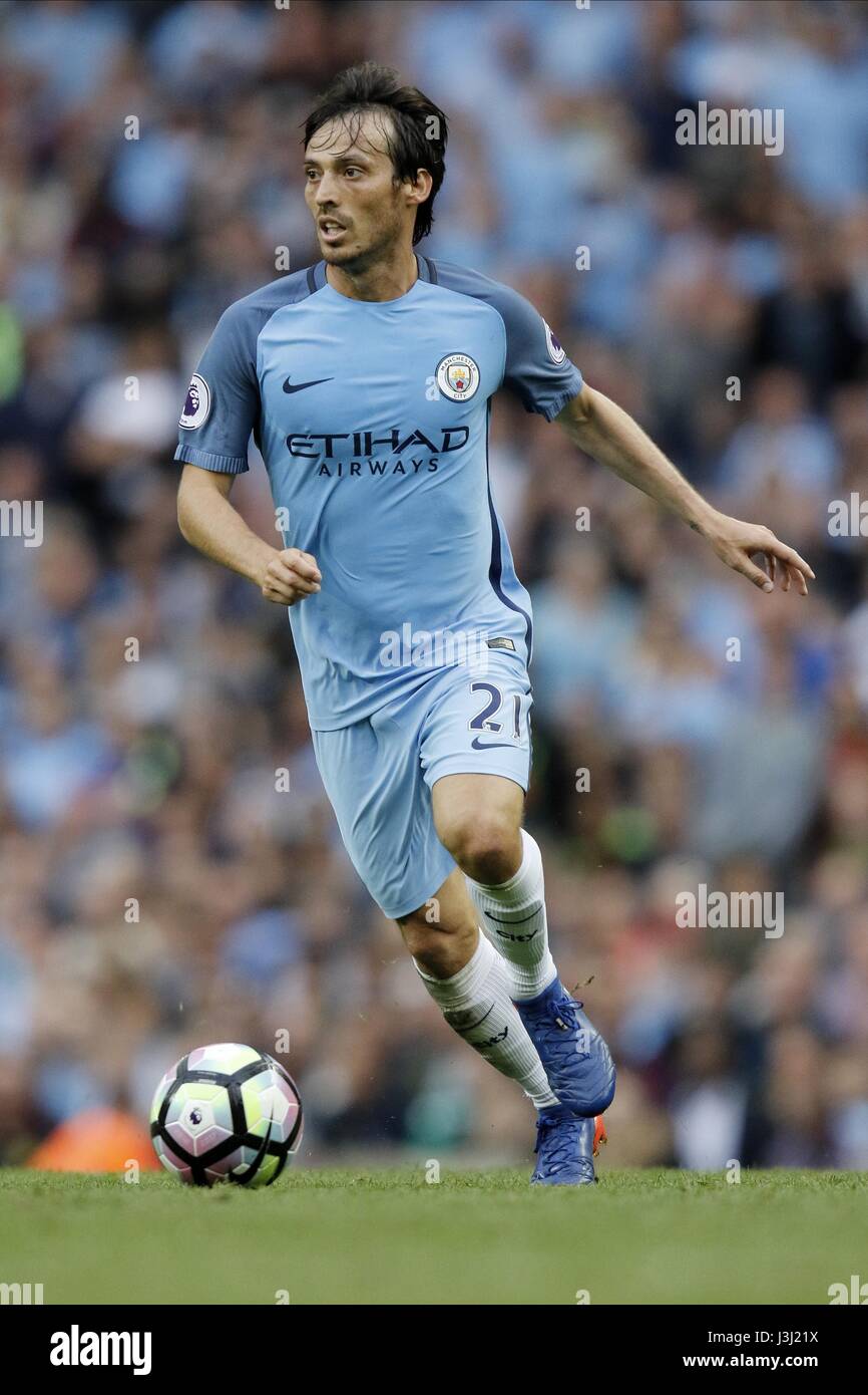 DAVID SILVA MANCHESTER CITY FC MANCHESTER CITY FC ETIHAD STADIUM ...