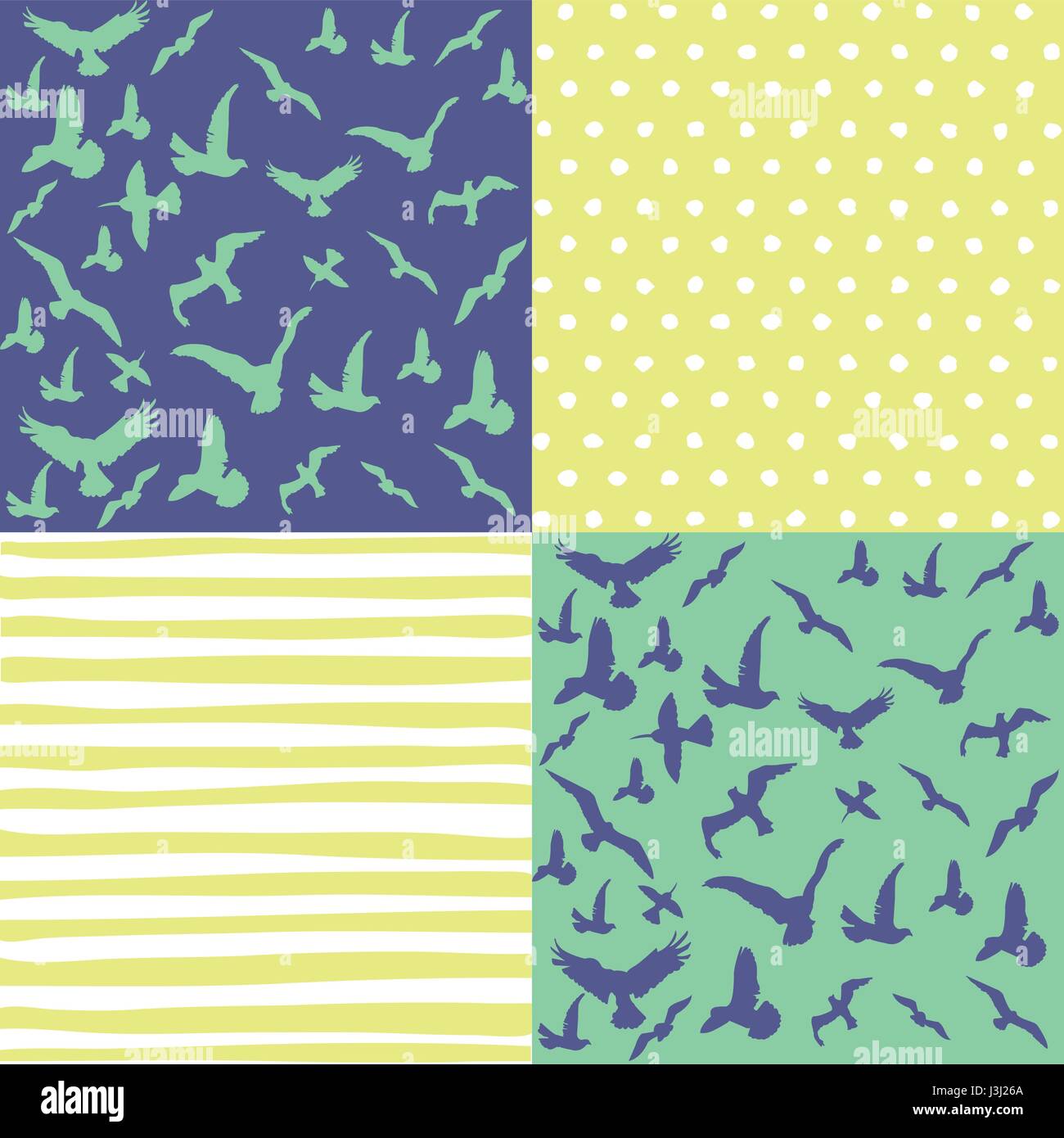 Set of seamless patterns Stock Vector Image & Art - Alamy
