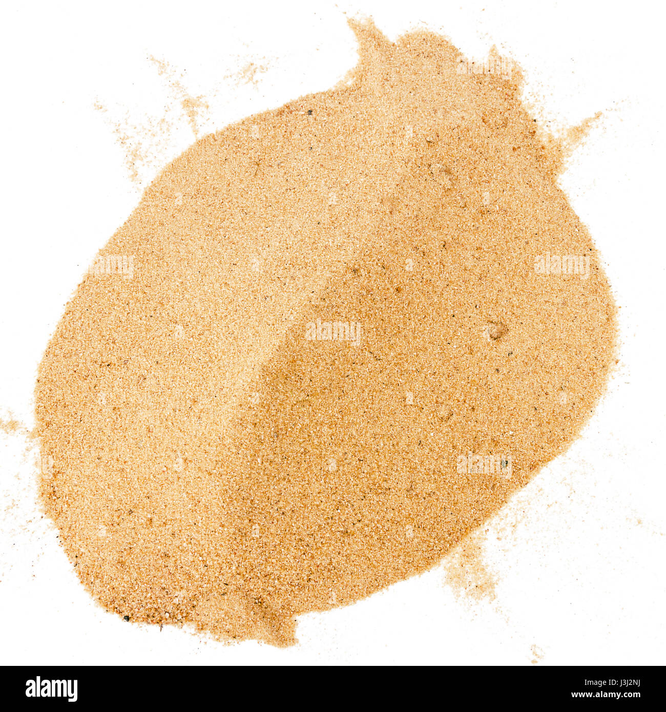 Pile of yellow sand isolated on white background Stock Photo - Alamy