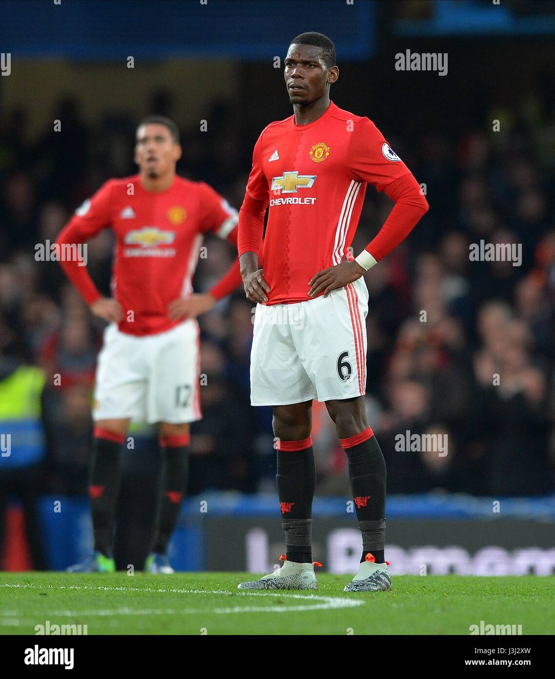 A DEJECTED PAUL POGBA OF MANCH CHELSEA V MANCHESTER UNITED STAMFORD ...