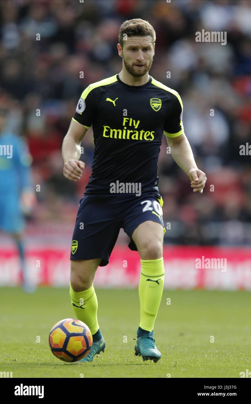 SHKODRAN MUSTAFI ARSENAL FC ARSENAL FC STADIUM OF LIGHT SUNDERLAND ...