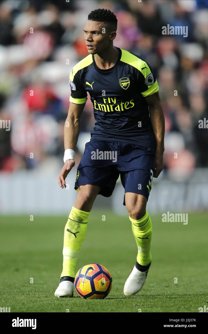 KIERAN GIBBS ARSENAL FC ARSENAL FC STADIUM OF LIGHT SUNDERLAND ENGLAND ...