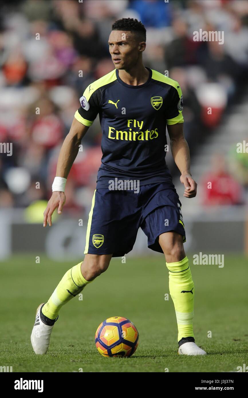 KIERAN GIBBS ARSENAL FC ARSENAL FC STADIUM OF LIGHT SUNDERLAND ENGLAND ...