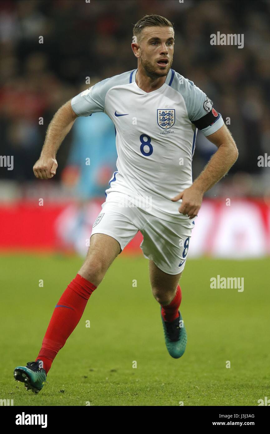 JORDAN HENDERSON ENGLAND LIVERPOOL ENGLAND & LIVERPOOL WEMBLEY STADIUM ...