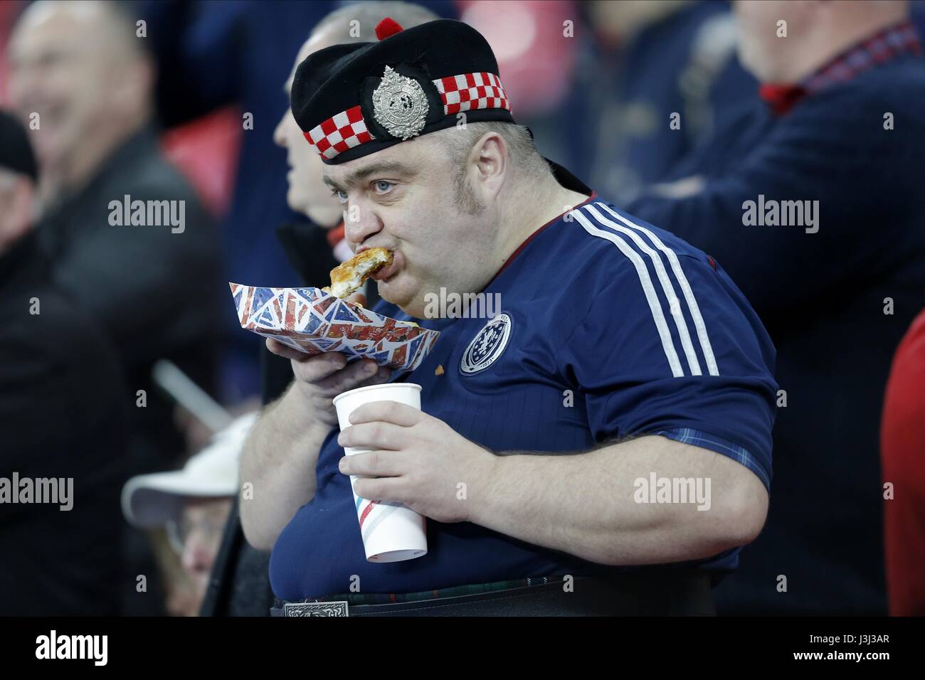 SCOTLAND FAN ENGLAND V SCOTLAND ENGLAND V SCOTLAND WEMBLEY STADIUM ...