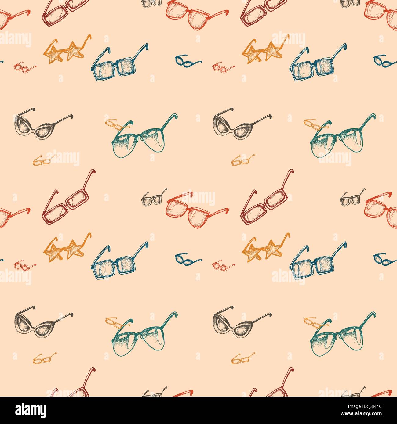 Seamless pattern with glasses Stock Vector Image & Art - Alamy