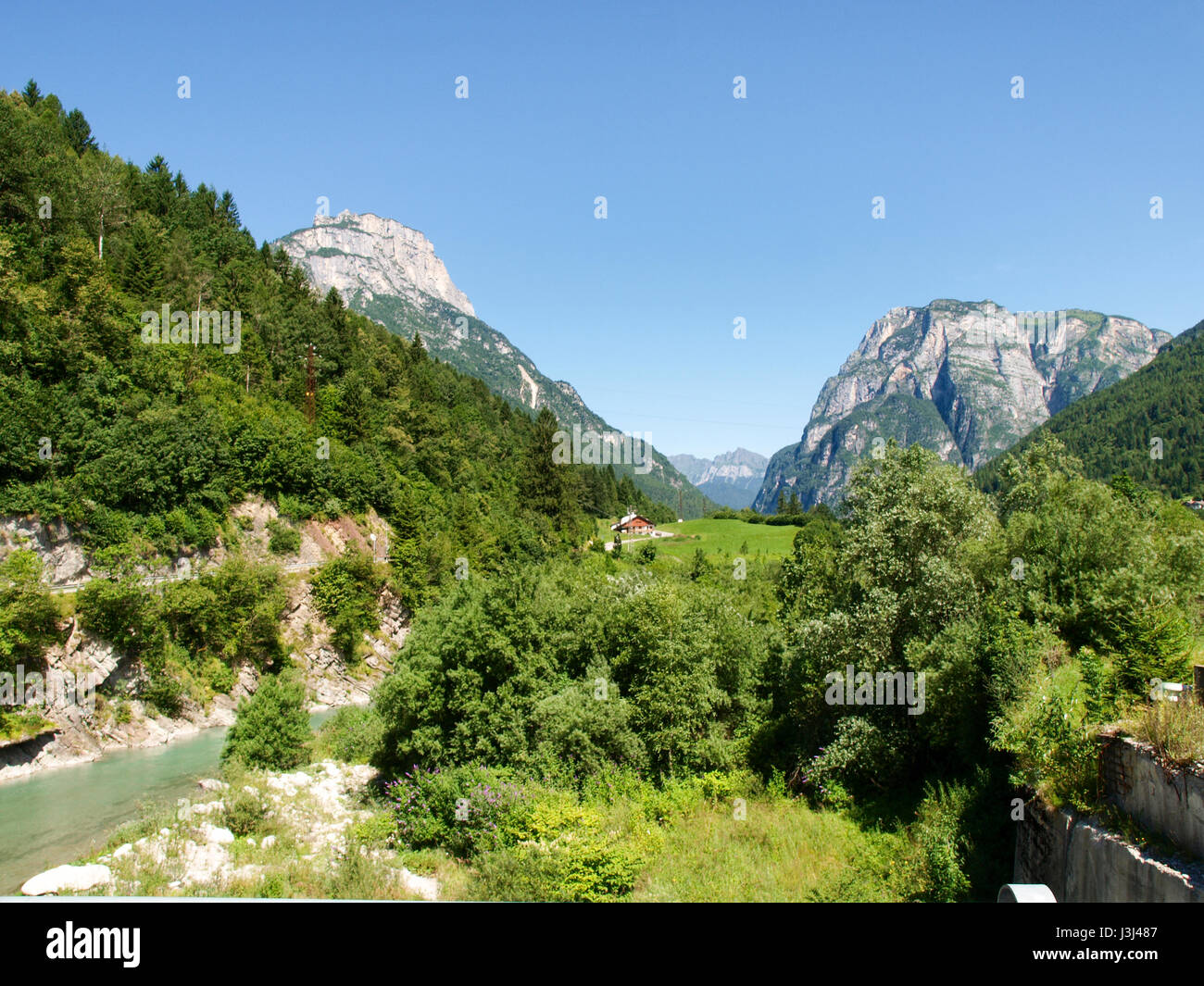 Dolomites, Italy: different images of the natural mountain landscape ...