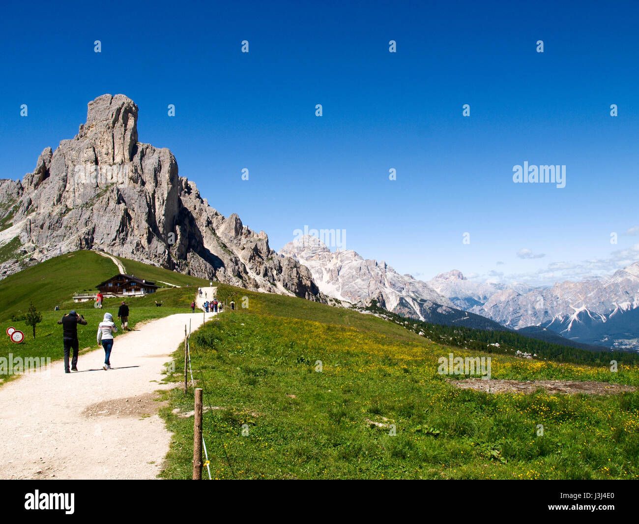 Dolomites, Italy: different images of the natural mountain landscape ...