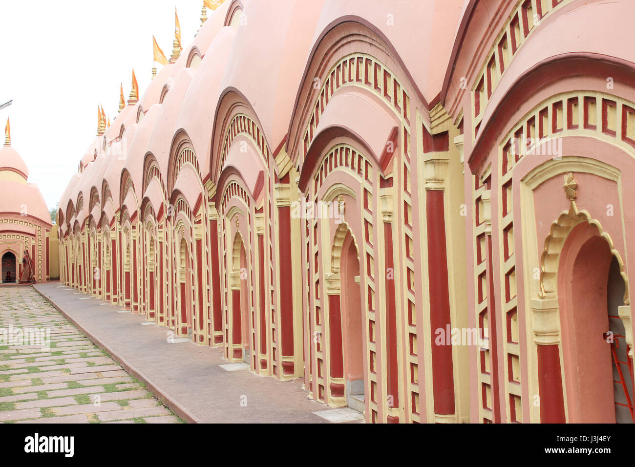 108 Shiva Temple. The circle of the 108 Shiva Temple at Bardhaman, West ...