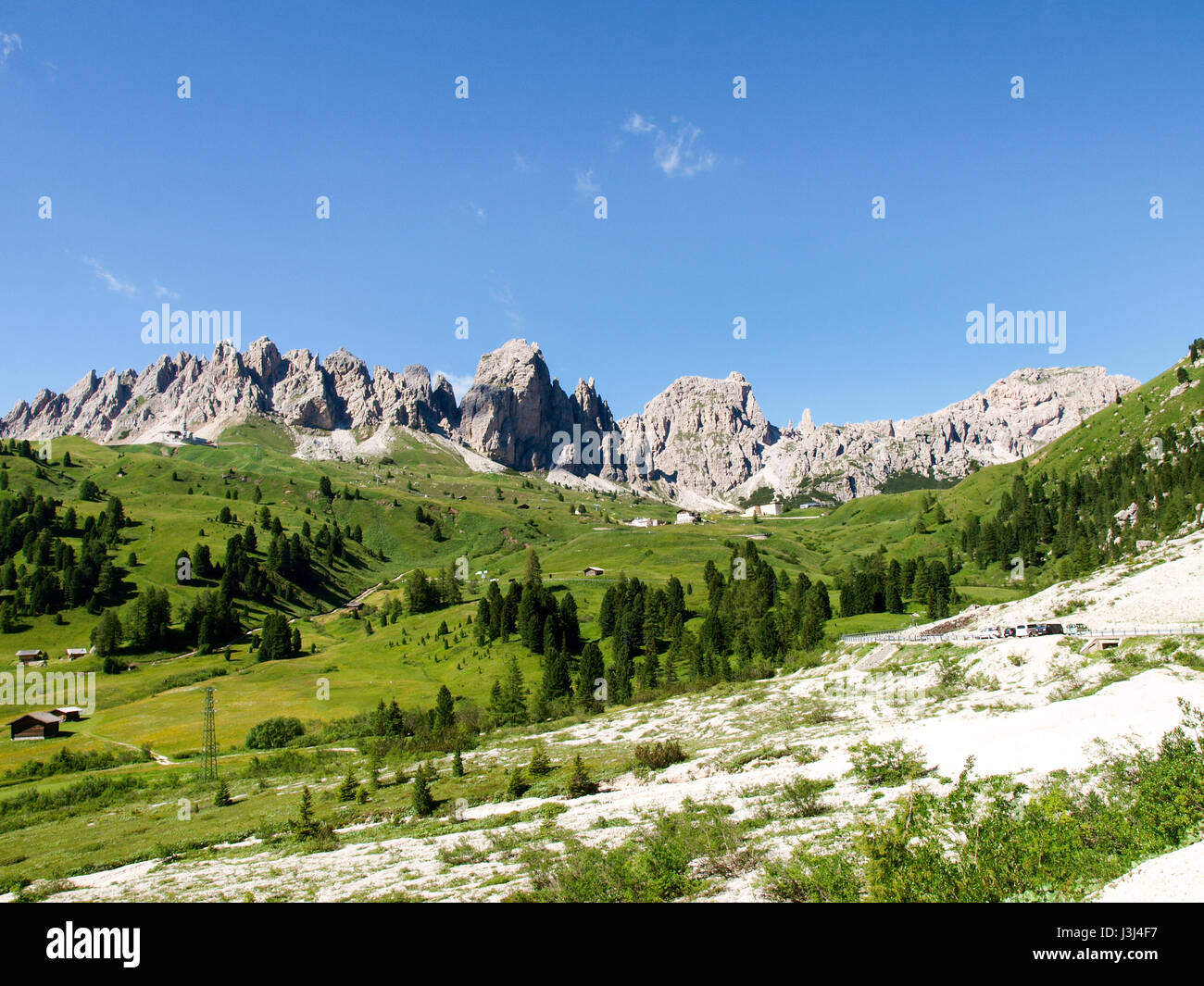 Dolomites, Italy: different images of the natural mountain landscape ...