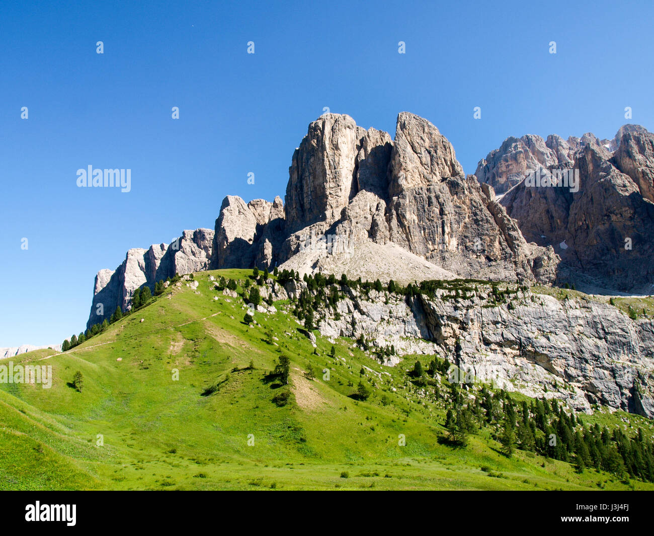 Dolomites, Italy: different images of the natural mountain landscape ...