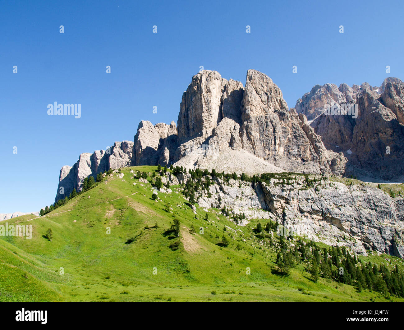 Dolomites, Italy: different images of the natural mountain landscape ...