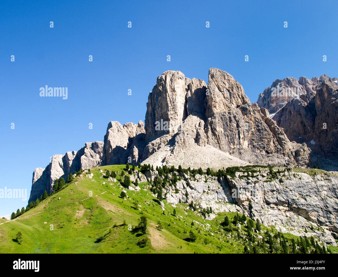 Dolomites, Italy: different images of the natural mountain landscape ...