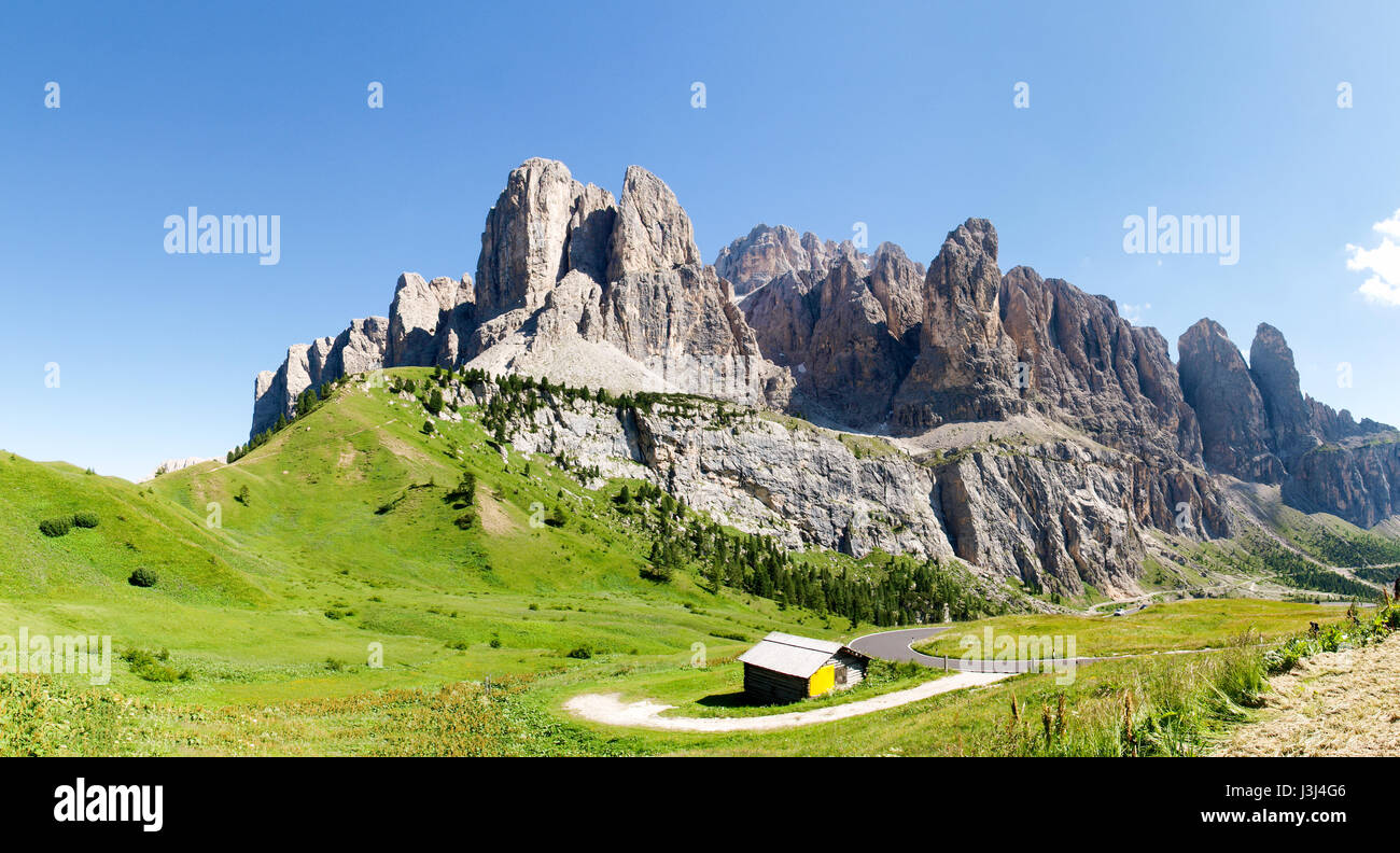 Dolomites, Italy: different images of the natural mountain landscape ...