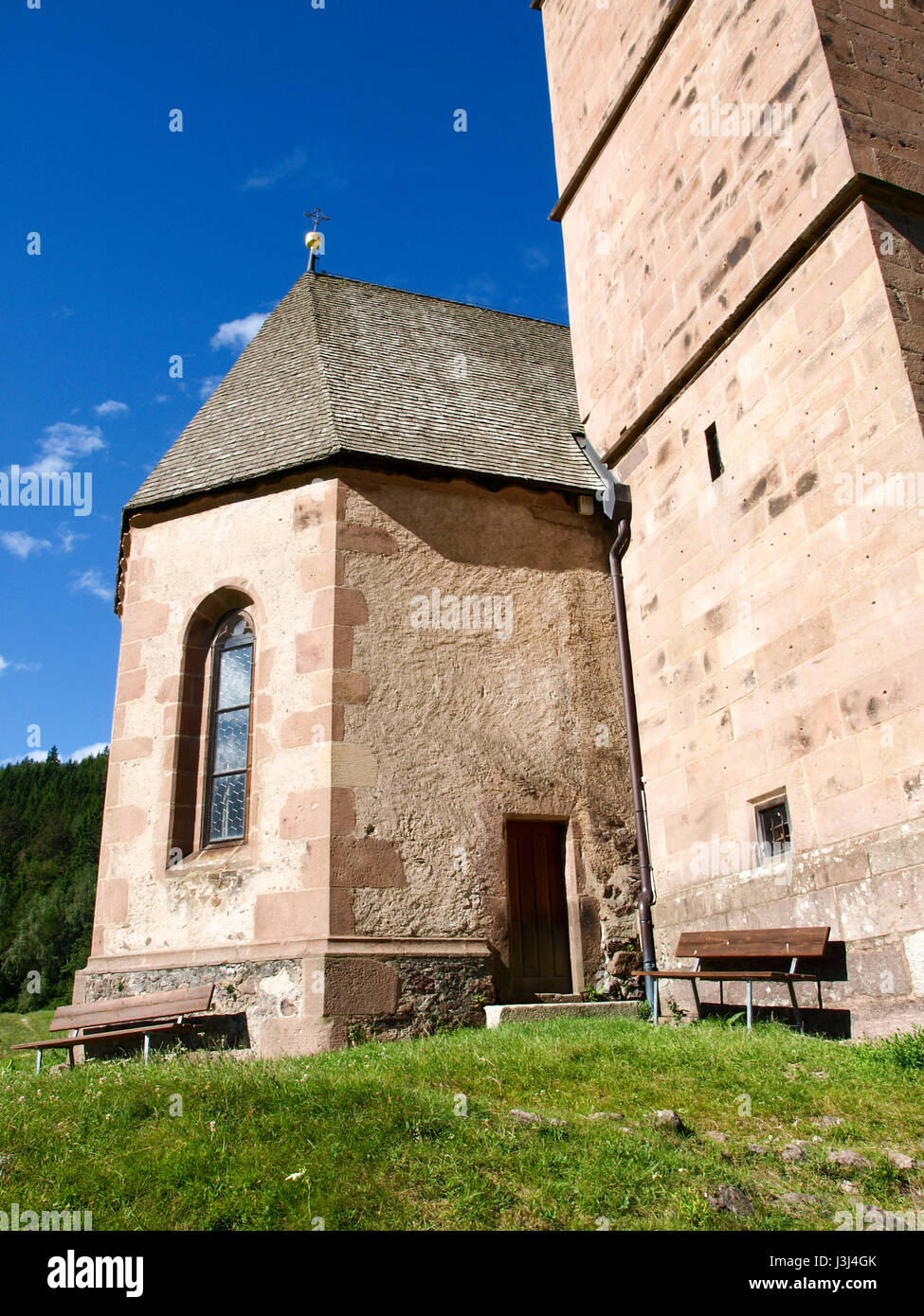 Santa Caterina, Italy - July 17, 2016: St. Catherine's Church on the ...