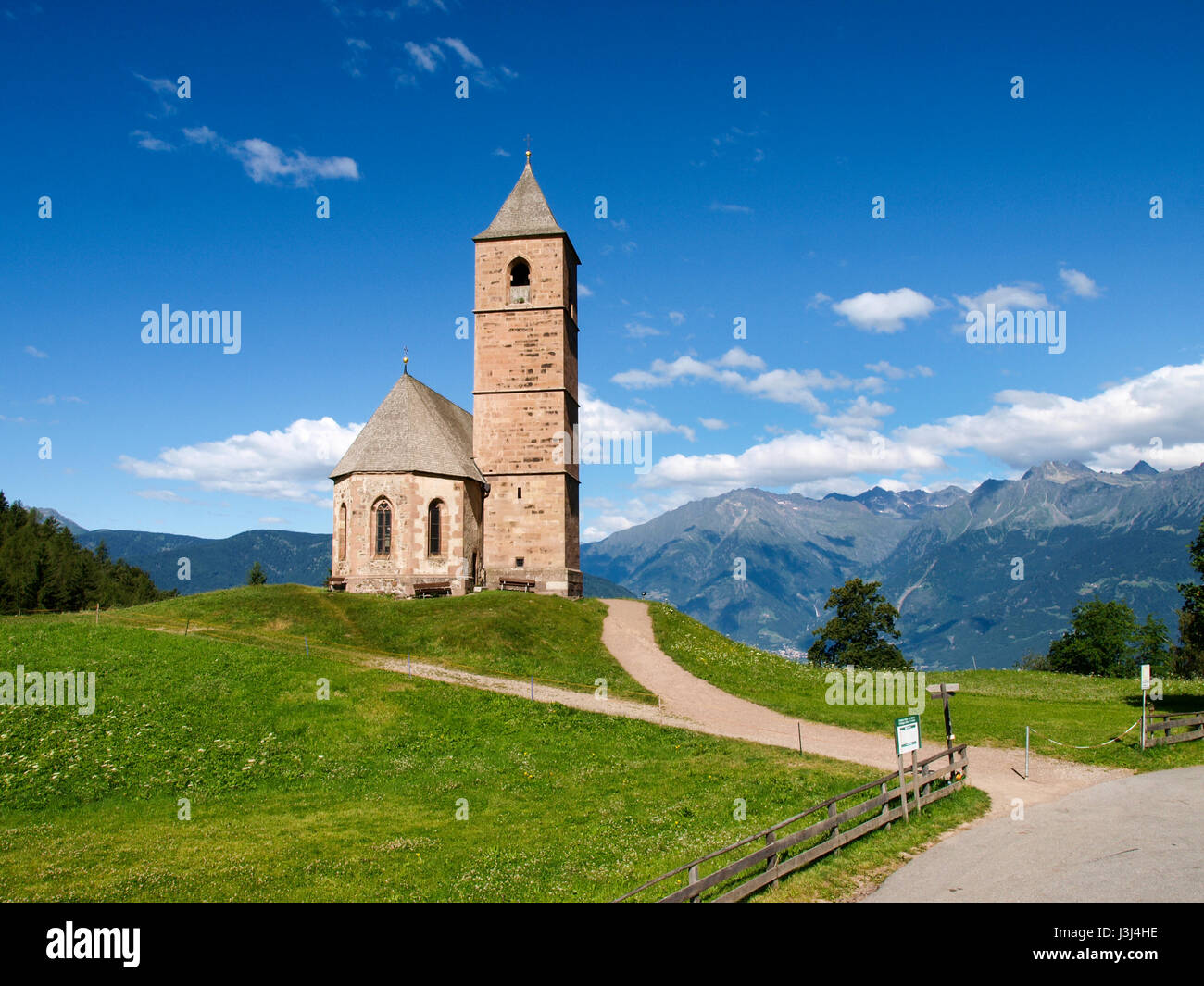 Santa Caterina, Italy - July 17, 2016: St. Catherine's Church on the ...