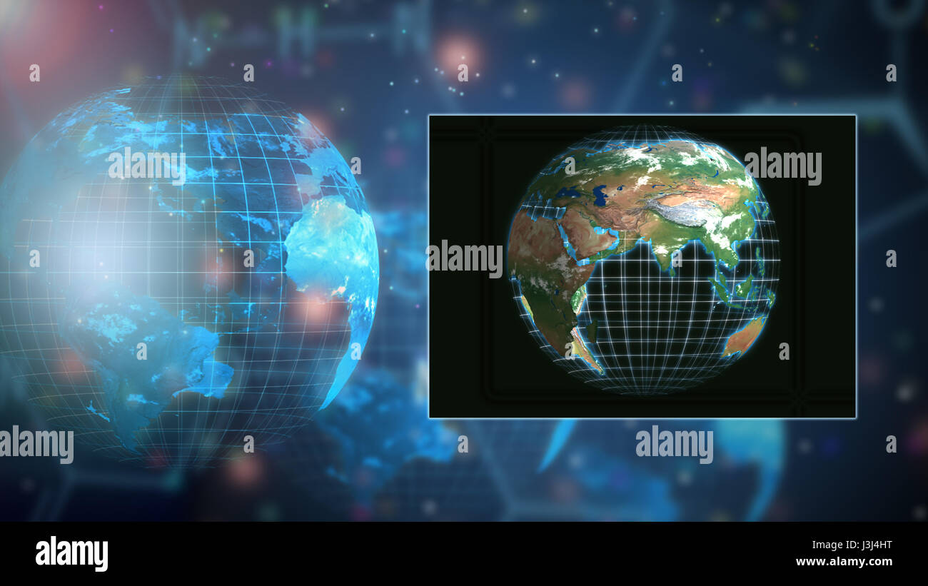 Digital globe science hi-res stock photography and images - Alamy